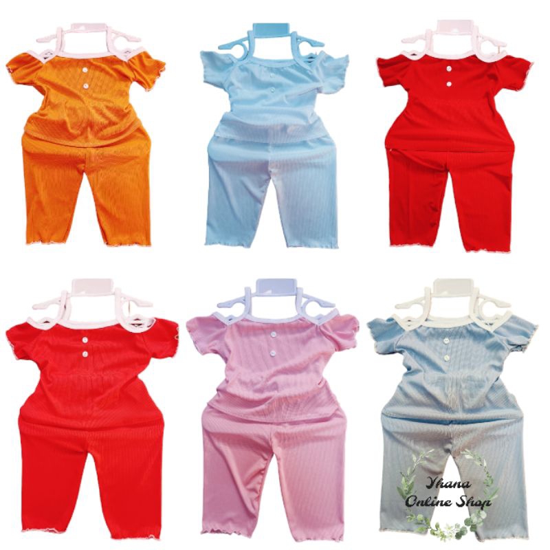 12 PC's 6 pairs Bakuna Terno pants 3-12 months Assorted color | Shopee ...