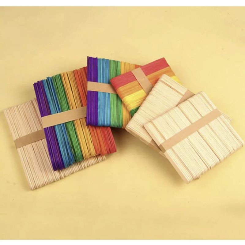 50PCS POPSICLE STICK SOLD PER PACKS (50PCS PER PACK) | Shopee Singapore