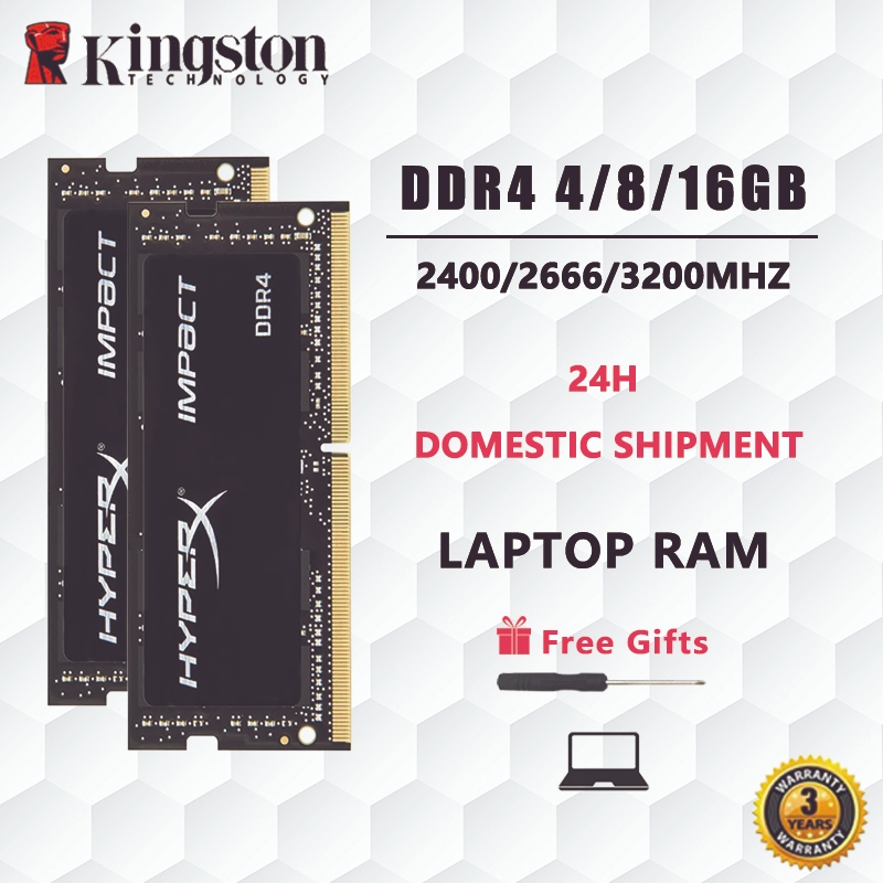 Kingston Hyperx Impact Laptop DDR4 RAM 4GB 8GB 16GB 2133Mhz 2400Mhz 2666Mhz 3200Mhz SOIDMM ...