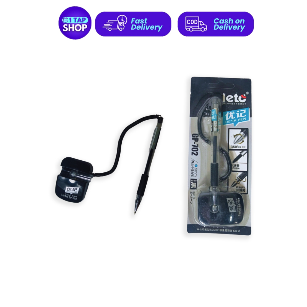 1Tap Writing Ballpen for Reception Desk Secure Counter Pen with ...