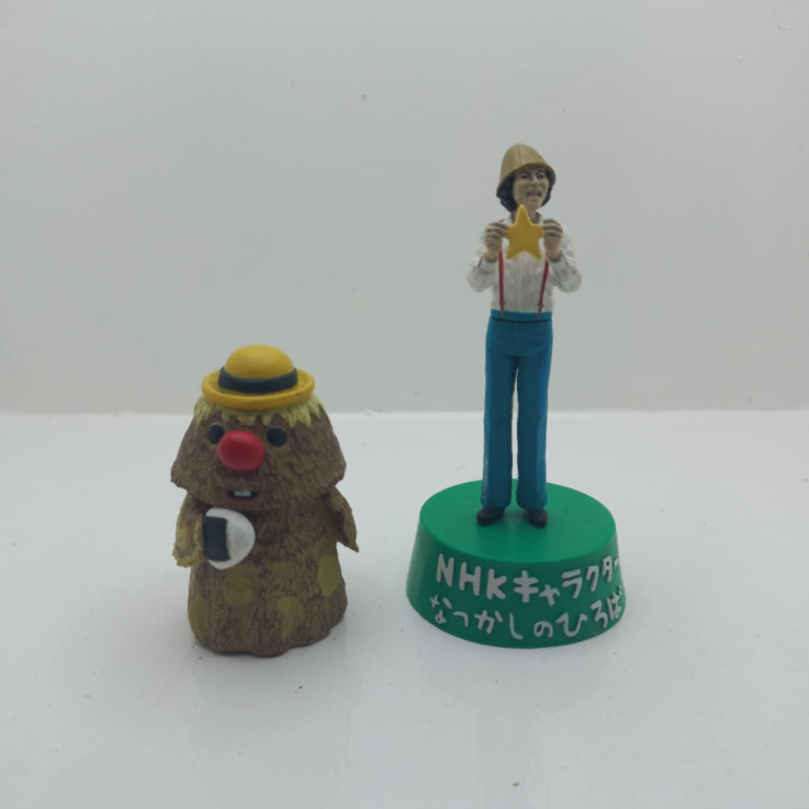 NHK Character Nostalgic Square Figure Noppo-san and Gonta-kun | Shopee ...