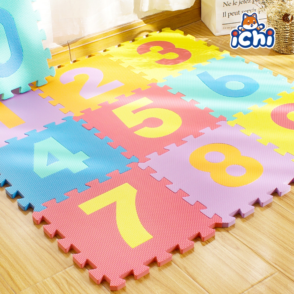 Ichi Baby Puzzle Mat Baby Play Mat EVA Foam Alphabet Numbers Floor Soft ...