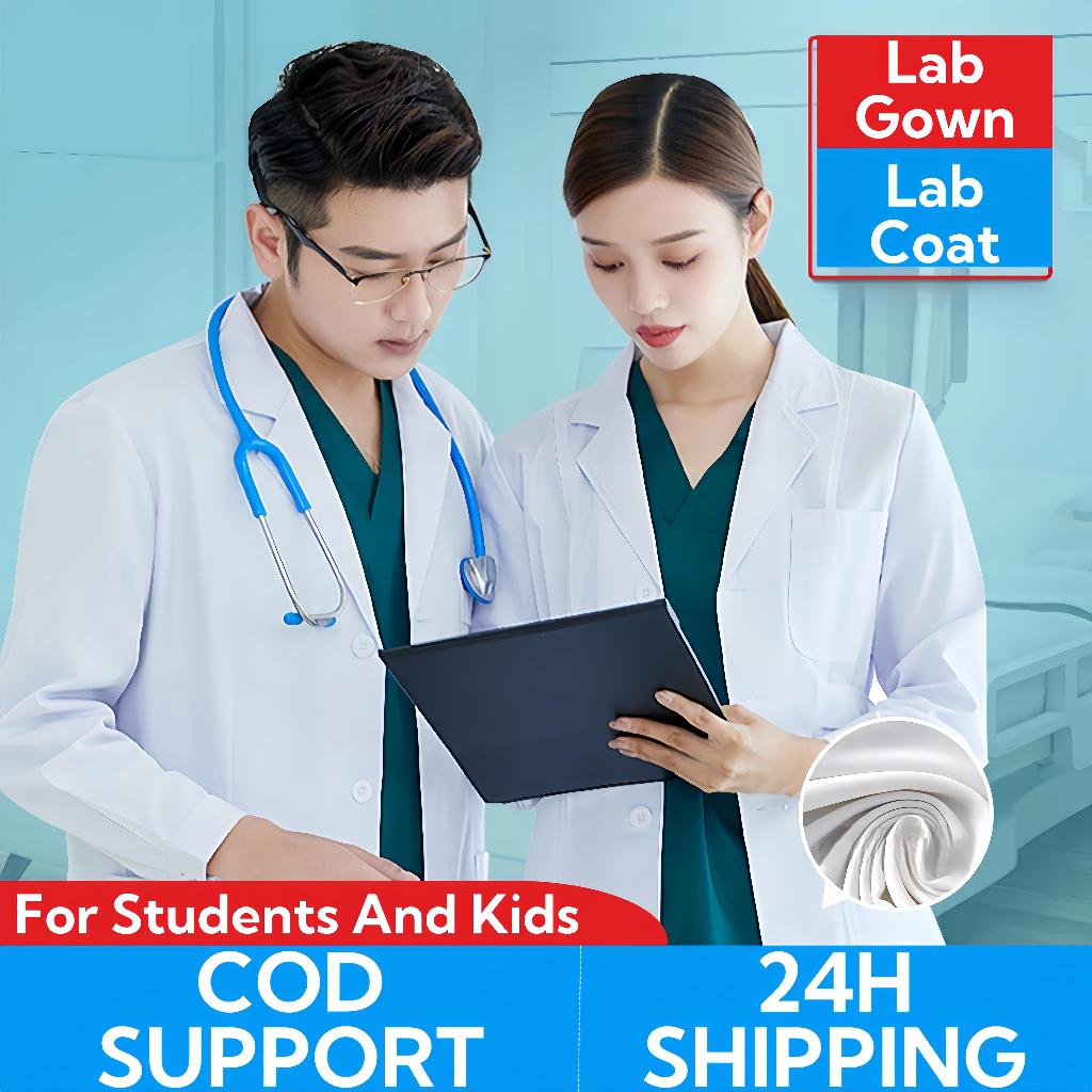 Lab Gown Lab Coat Lab Gown For Students White Coat Lab Coat White ...