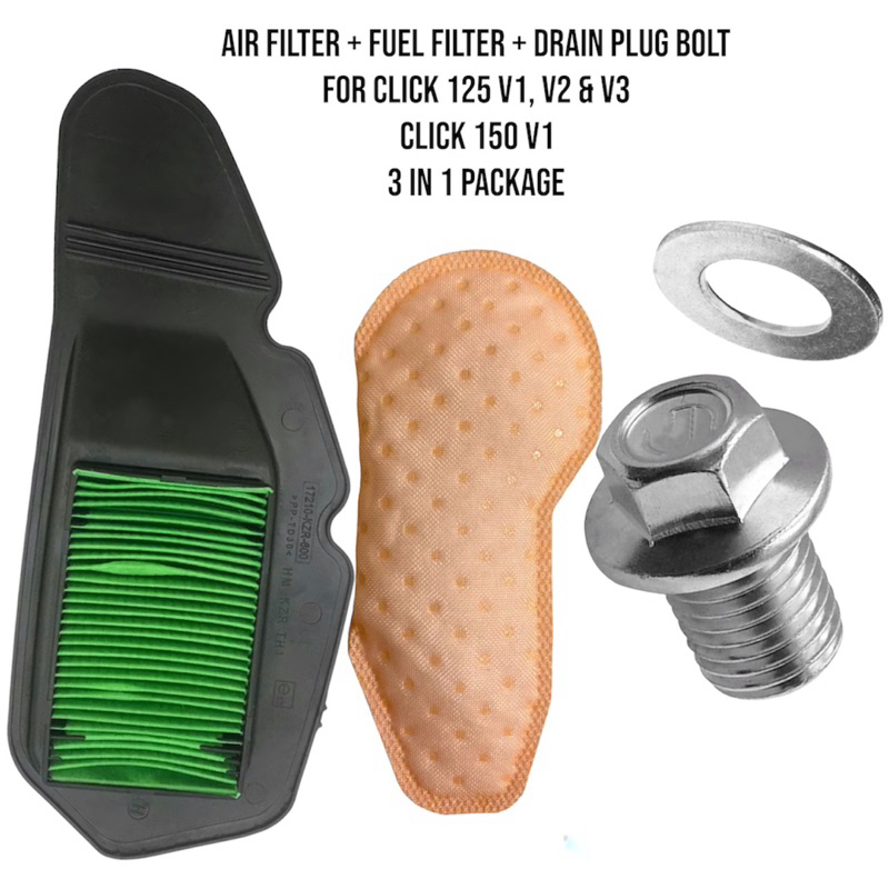 AIR FILTER SET FOR HONDA CLICK 125/150 (SET) | Shopee Singapore