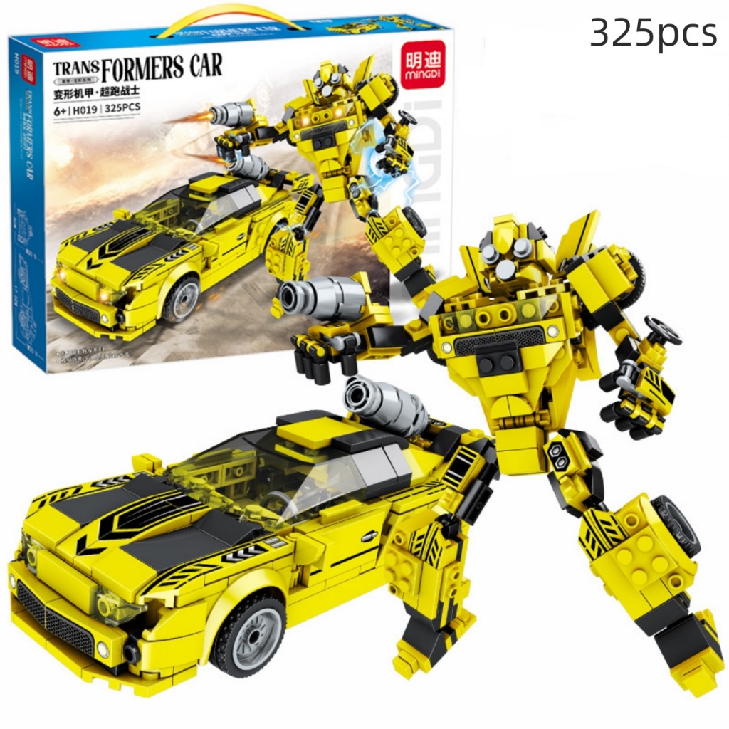 Lego Transformer Mecha Assembling Building Blocks Bumblebee Optimus ...