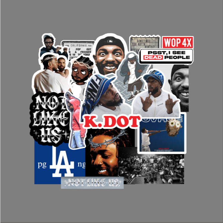 Kendrick Lamar V2 Sticker Pack - Waterproof laminated | Shopee Singapore