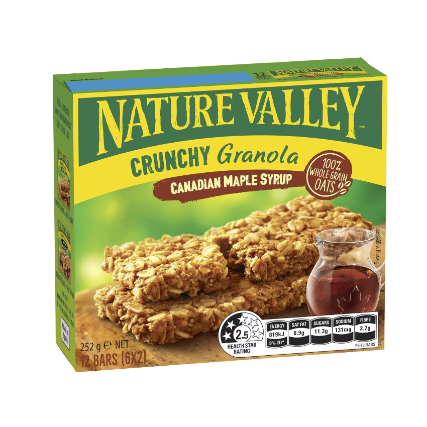 Nature Valley Crunchy Canadian Maple Syrup Granola Bars 6 Pack (nov ...