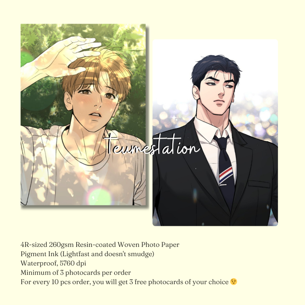 Jinx BL Manhwa 4R Photocards (3 pcs. minimum per order) B01 | Shopee ...
