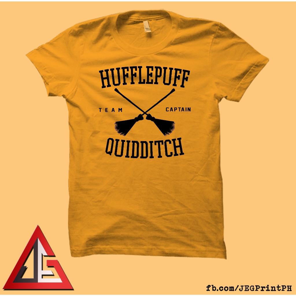Hufflepuff Quidditch Teams Shirt (Captain, Keeper, Chaser, Seeker ...