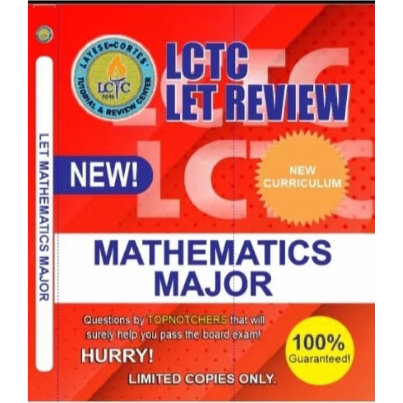 Mathematics Major 2025 LET Reviewer NEW CURRICULUM | Shopee Singapore