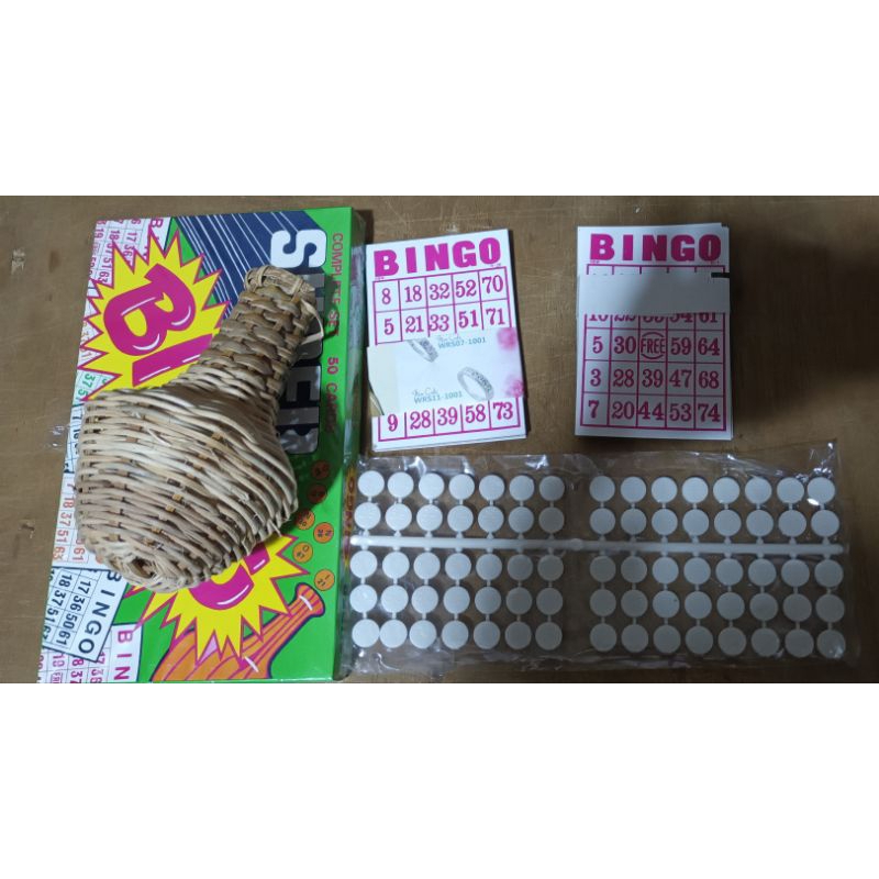 BINGO SET WITH RATTAN SHAKER (SUPER BINGO) | Shopee Singapore