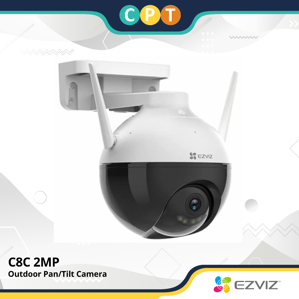 EZVIZ C8C2MP 2MP 1080P 360 Pan/Tilt IP65 Weatherproof Full HD Outdoor ...