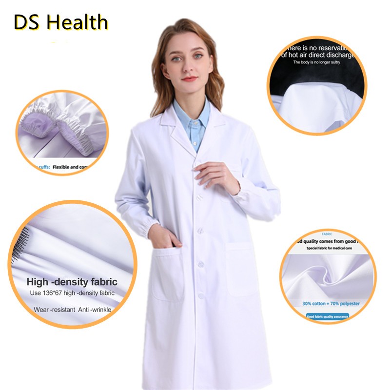 Lab Gown For Students Female Lab Coat White Gown Laboratory Gown Doctor ...