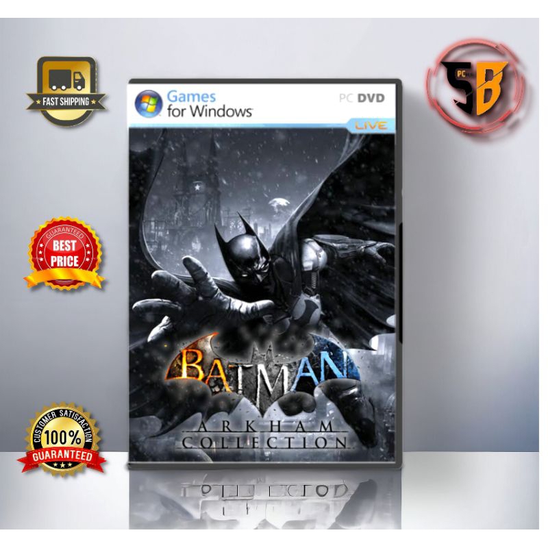 PC Laptop Video Game Batman Arkham Collection +DLCs USB Windows OS Easy ...