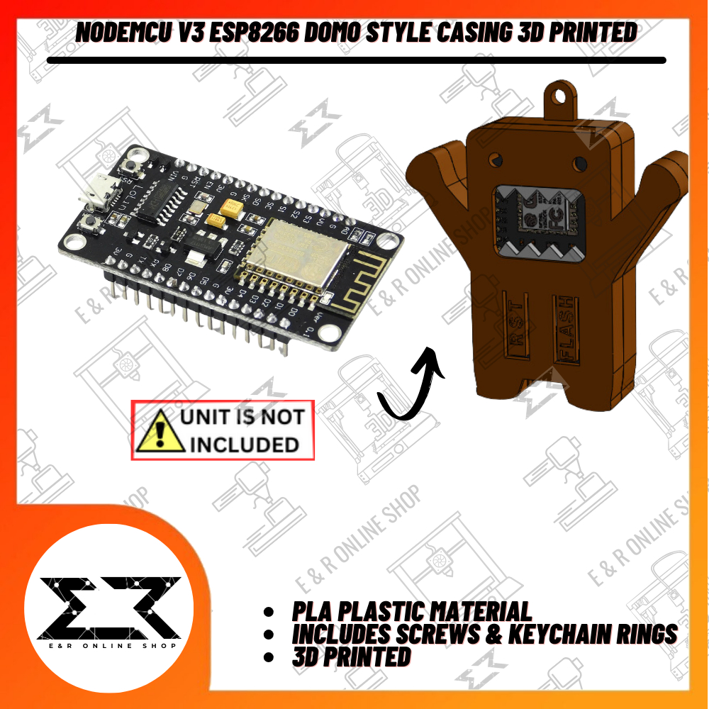 NodeMCU V3 ESP8266 Domo Style Casing 3D Printed | Shopee Singapore
