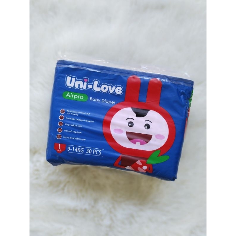 UNILOVE AIRPRO BABY DIAPER 30's ( LARGE ) | Shopee Singapore