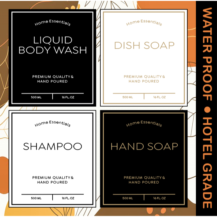 Print.Lab | STICKER BOTTLE LABEL for Kitchen Bathroom Laundry can be ...
