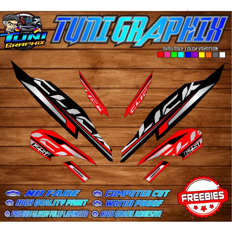 HONDA CLICK 125i V3 LIMITED DECALS W/ FREEBIES | Shopee Singapore