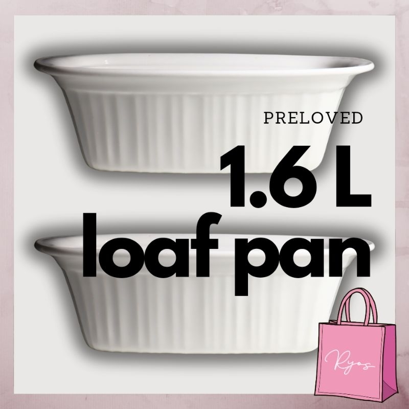 CORNINGWARE 1.6 Liter French White Loaf Pan (PRELOVED) | Shopee Singapore