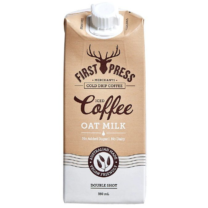 First Press Cold Drip Double Shot Zero Sugar Iced Coffee Oat Milk ...