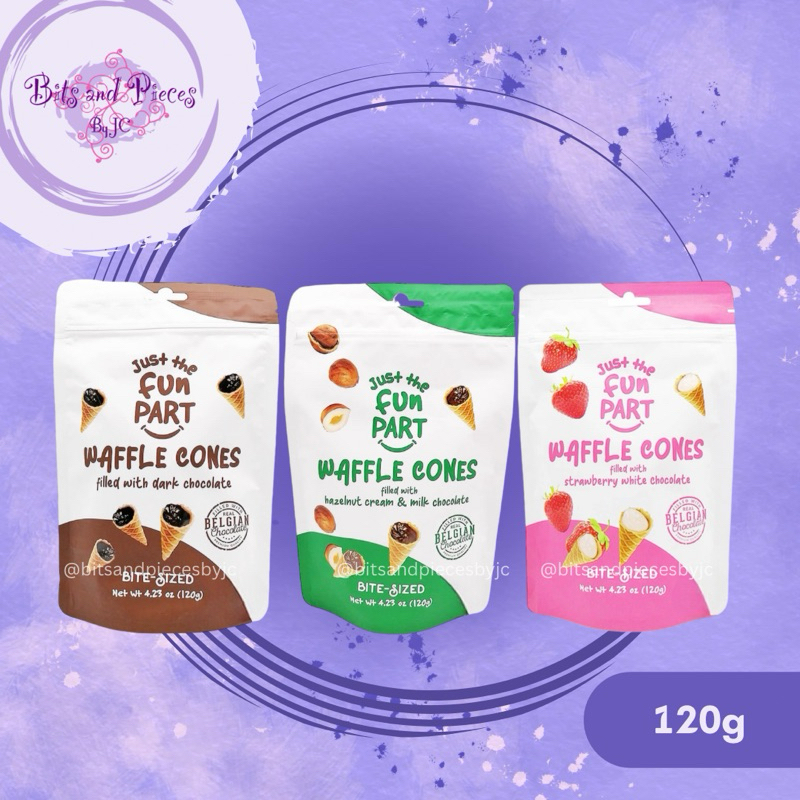 Just the Fun Part Waffle Cones with Hazelnut Cream 120g | Shopee Singapore