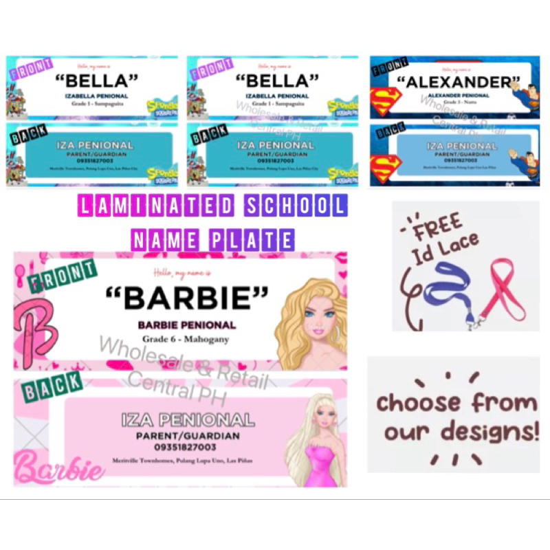 Personalized Laminated Name Tag | Shopee Singapore