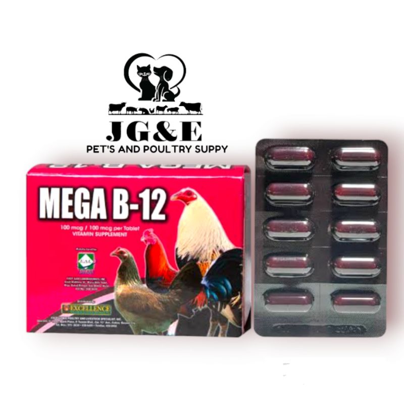 MEGA B-12 FOR GAME FOWL ( 100 TABLETS) | Shopee Singapore
