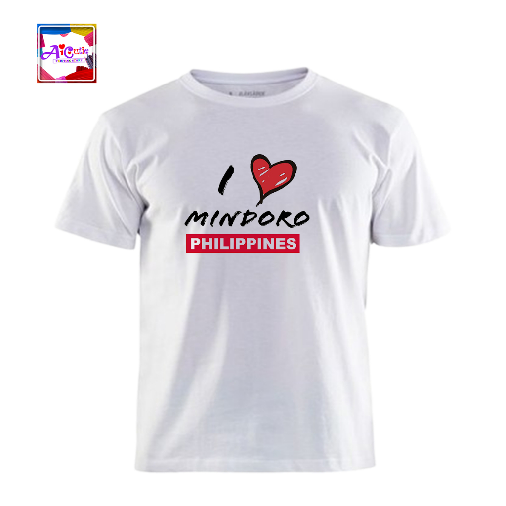 I LOVE MINDORO SHIRT DESIGN BEST FOR SOUVENIRS | Shopee Singapore