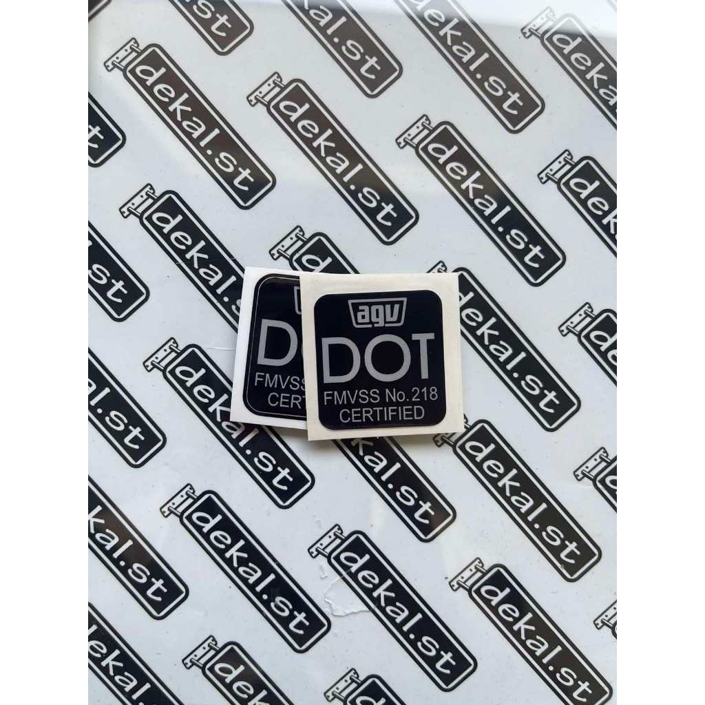 AGV sticker DOT helmet sticker (with gloss lamination) | Shopee Singapore