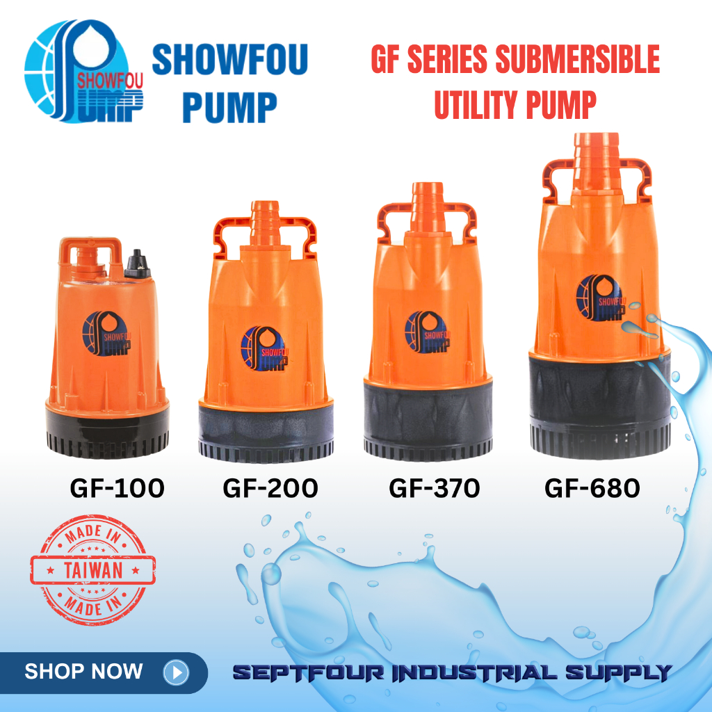 SHOWFOU 9/10HP or 680W (GF) Series Submersible/Utility Pump Clean Water ...