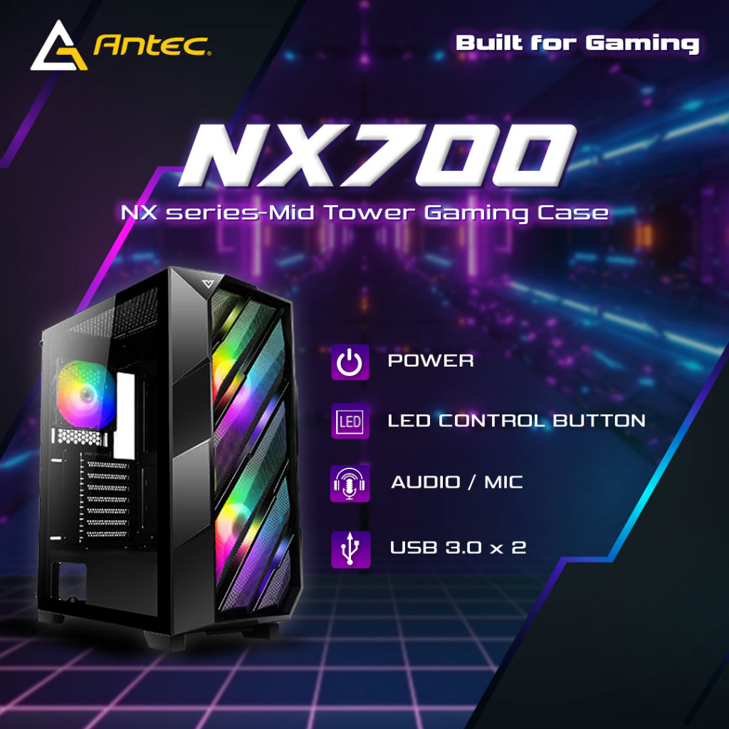 Antec NX700 NX Series-Mid Tower Gaming Case | Shopee Singapore