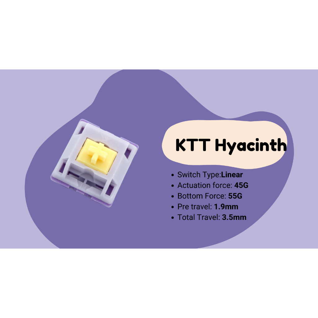 KTT hyacinth switch (hand-lubed) | Shopee Singapore