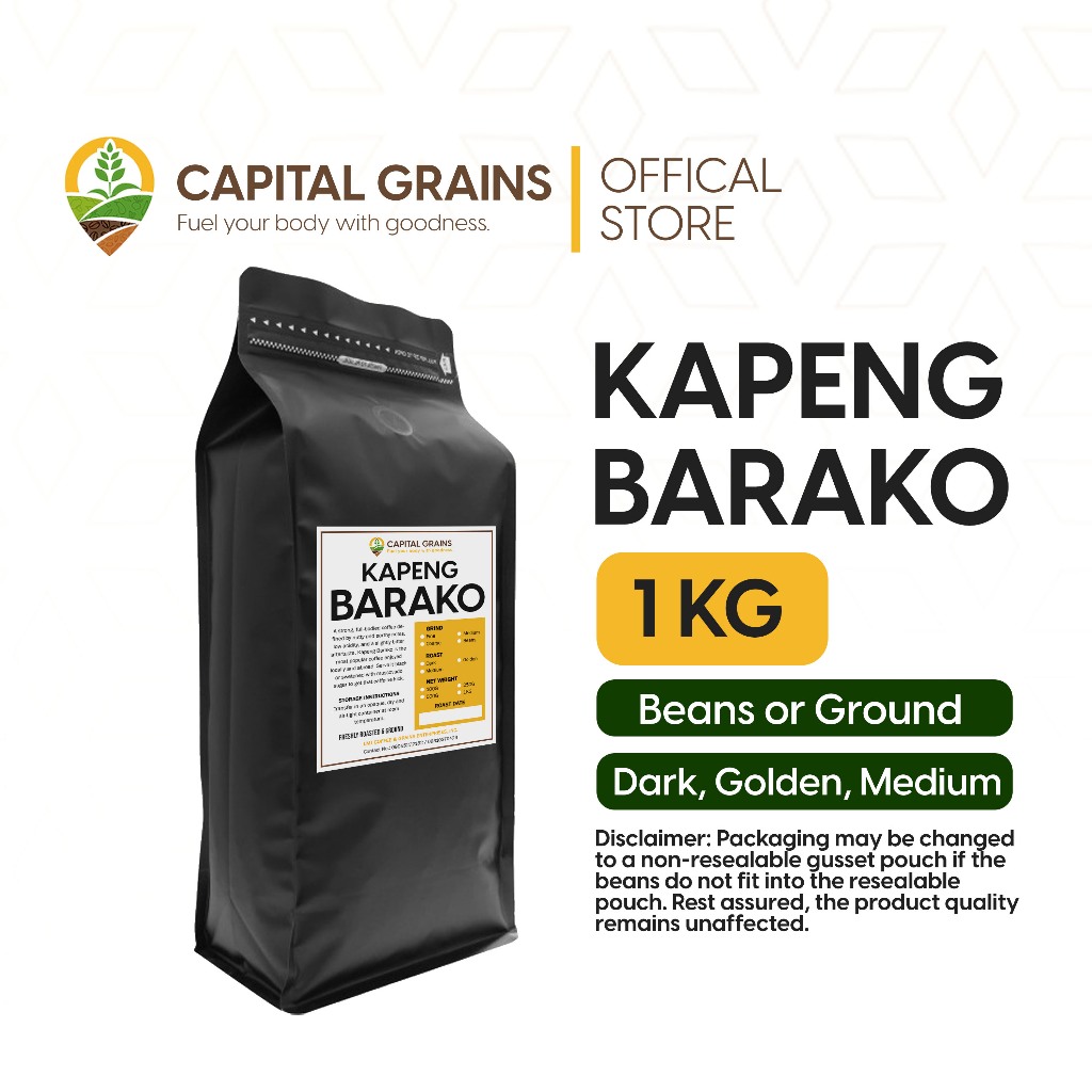[CG] 1KG Kapeng Barako Coffee in Resealable Pouch Beans or Ground Fresh ...