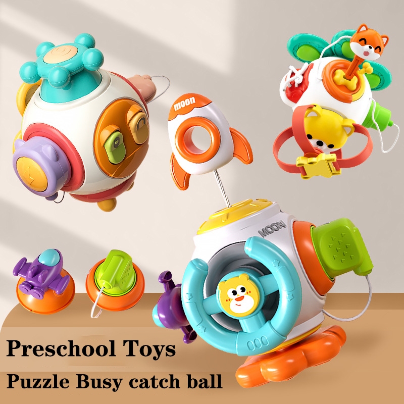 Busy Cube for Kids Sensory Busy Board Travel Toy montesorri baby toys ...
