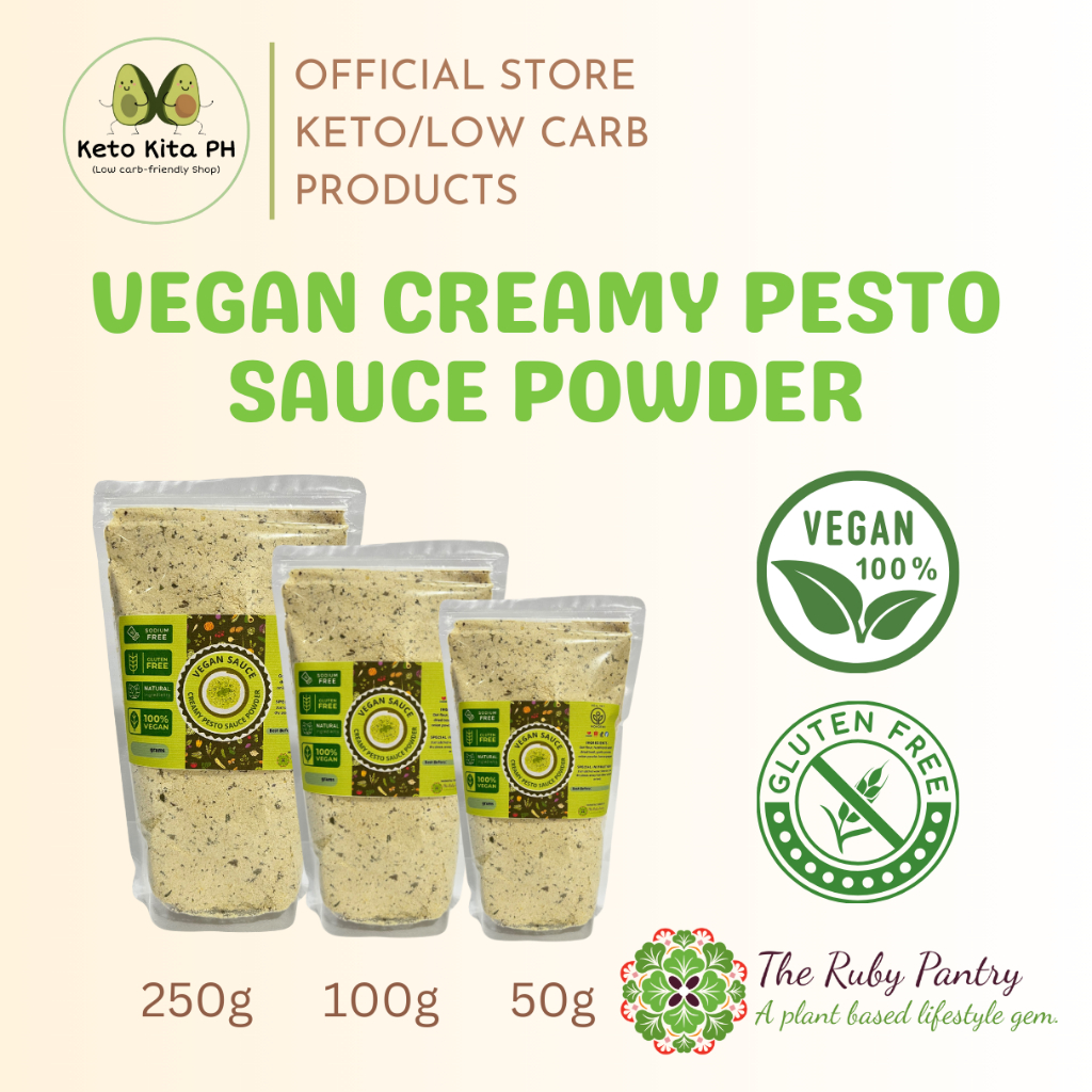 Vegan CREAMY PESTO Pasta Sauce Powder - Healthy Food - Plant based ...