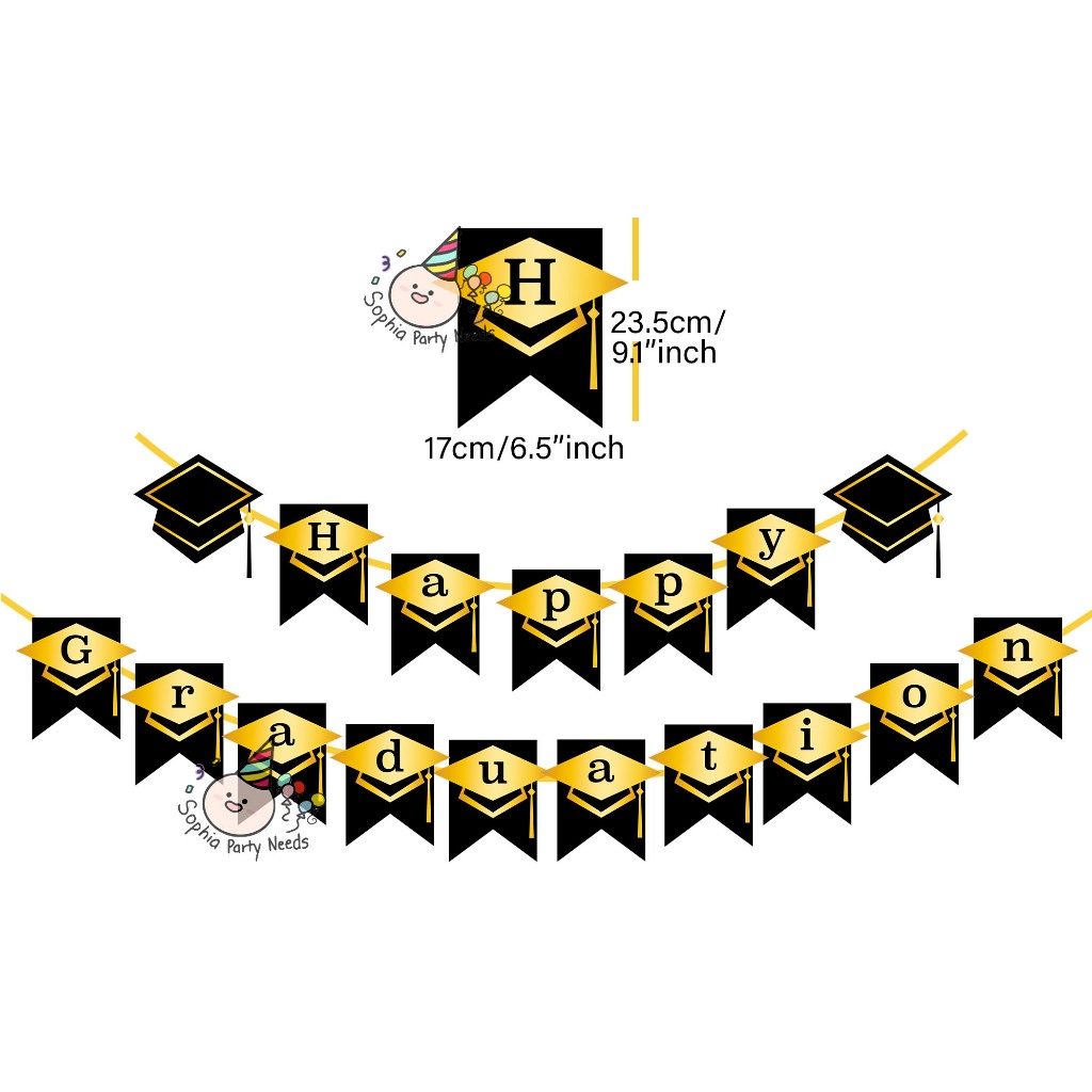 Decoration Banner for Happy Graduation and Congratulations Grad ...