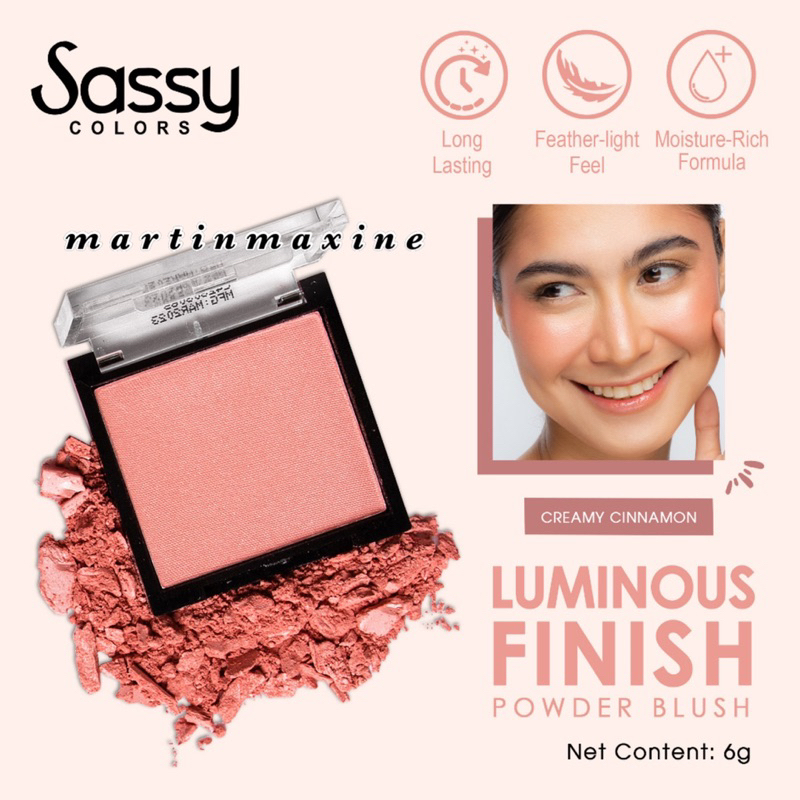 Sassy Colors Radiant Glow Powder Blush 6g | Shopee Singapore