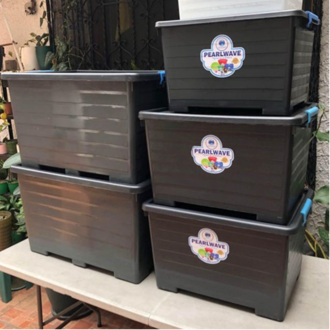 STORAGE BOX 160L , 90L, 65L Storage box Heavy Duty with wheels and ...