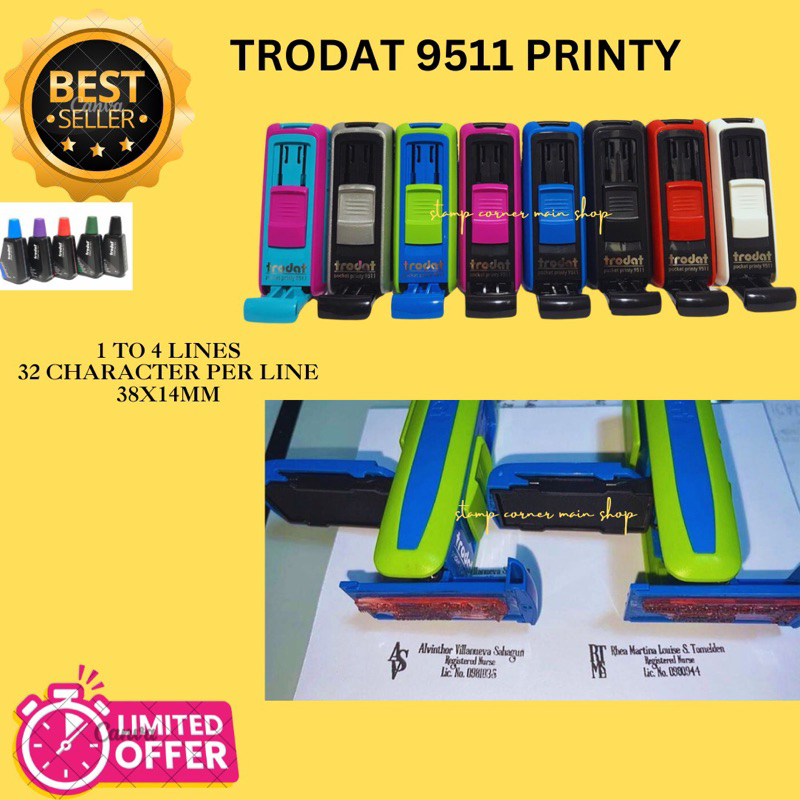 TRODAT 9511 SELFINKING STAMP w/printy | Shopee Singapore