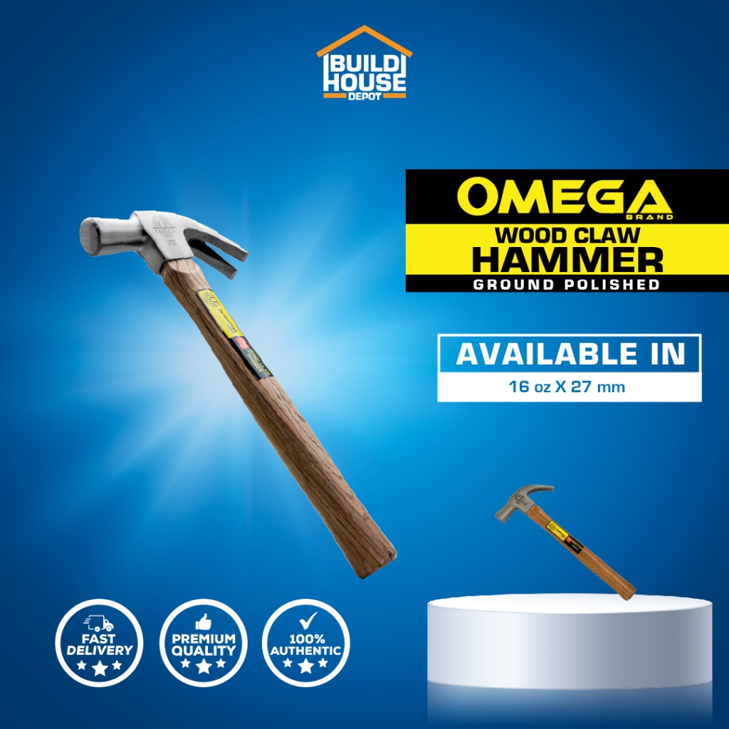 OMEGA Wood Claw Hammer - 16oz x 27mm | Shopee Singapore
