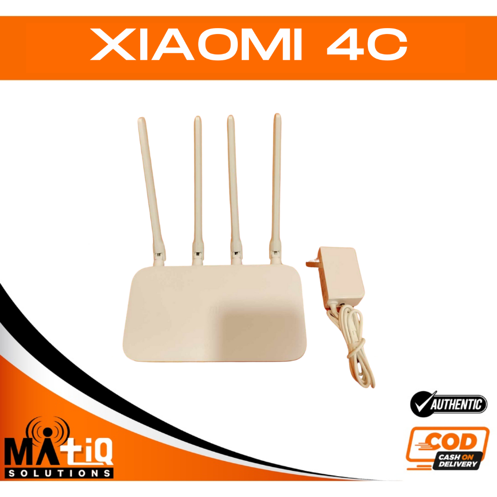 Xiaomi Mi Router 4C Wireless Wi-Fi Router 300Mbps 2.4GHz with 4 Antennas (White) | Shopee Singapore
