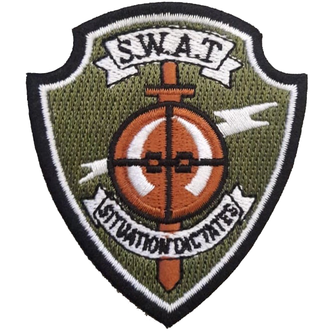 SWAT EMBROIDERED PATCH (situation dictates) | Shopee Singapore