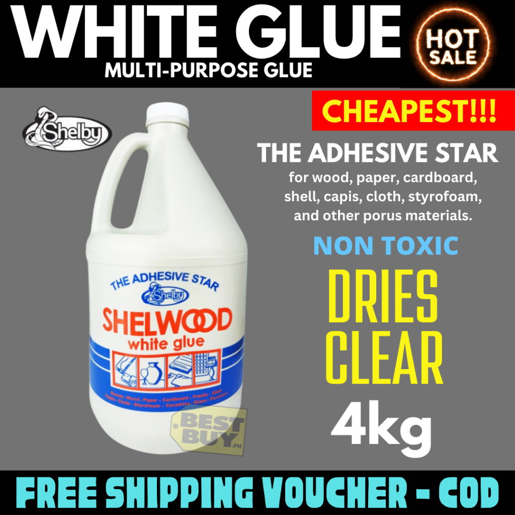 Shelwood White Glue for school projects 4kg (Gallon) | Shopee Singapore