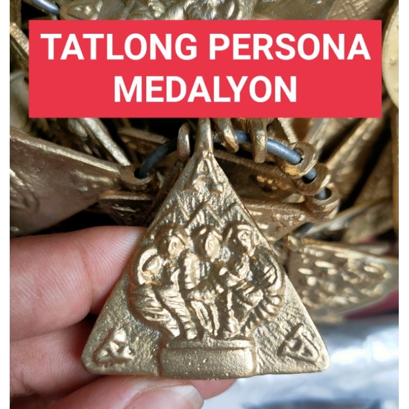 Trespico Tatlong Persona Medallion with Oracion | Shopee Singapore