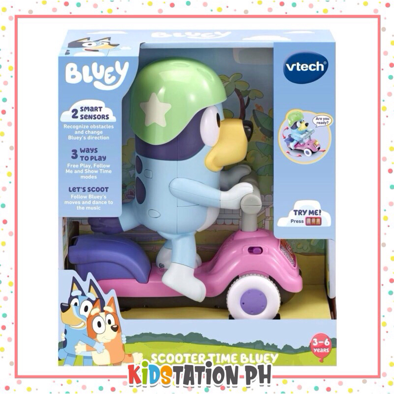 Vtech Bluey Scooter Time Bluey | Shopee Singapore