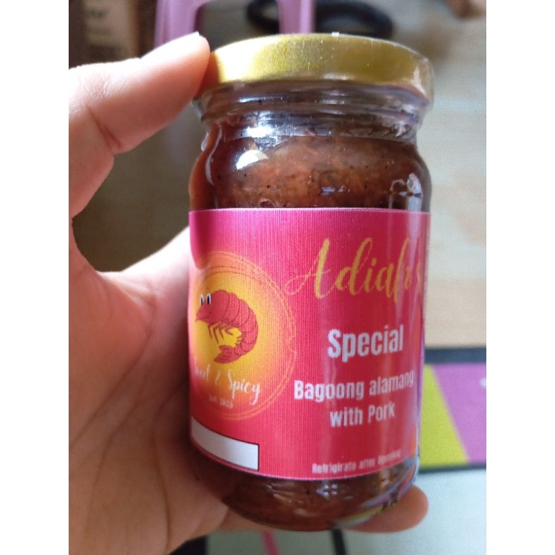 Adiah's special bagoong alamang puro alamang (MADE WITH CANOLA OIL ...