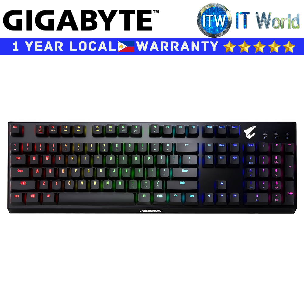 Gigabyte Gaming Optical Mechanical Keyboard Aorus K9 RGB Blue Switch ...