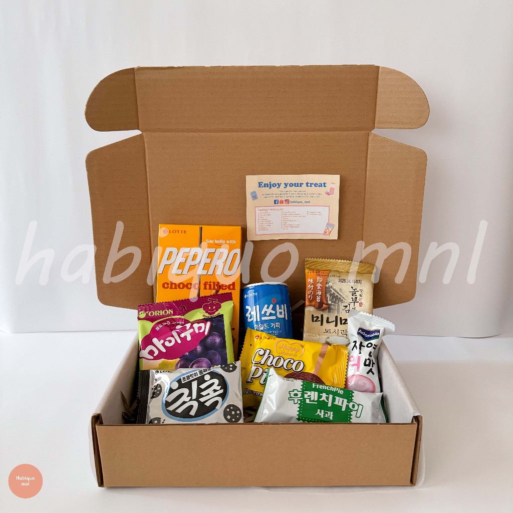 Curated Korean Snack Box Care Package Gift Ideas Christmas Birthday ...