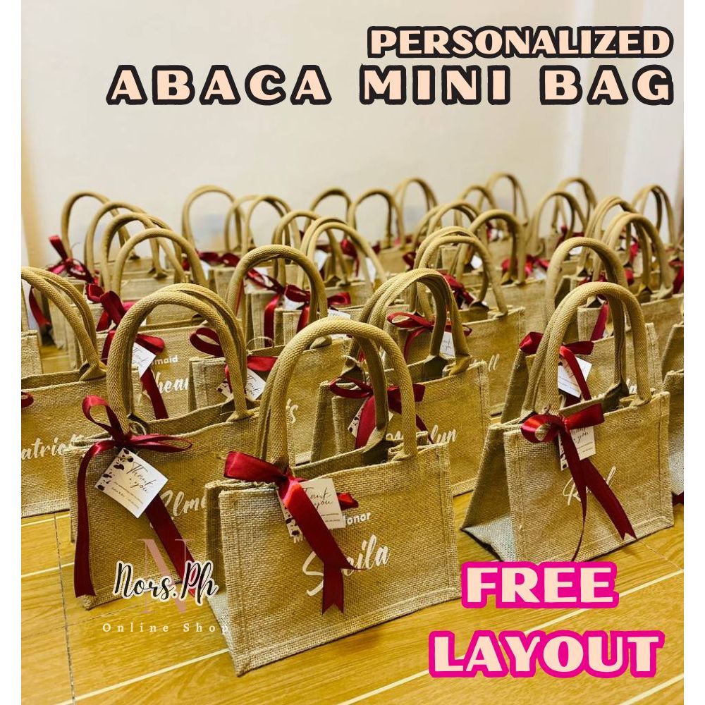 Mini Classic Personalized Abaca Jute Tote Bag-HQ | Shopee Singapore