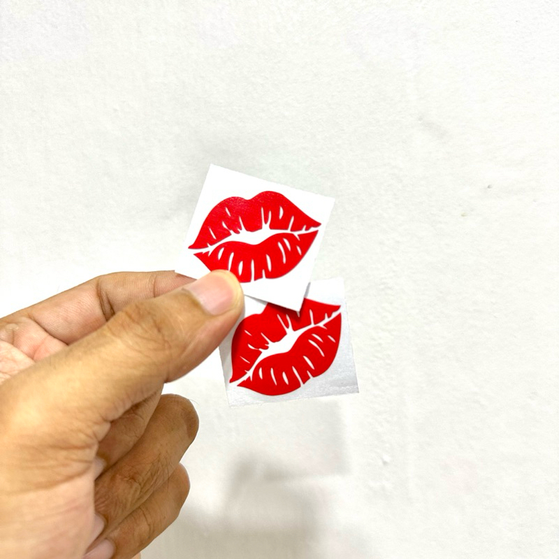 Kiss Mark Sticker Decals Cutout Vinyl Waterproof (1pc) | Shopee Singapore